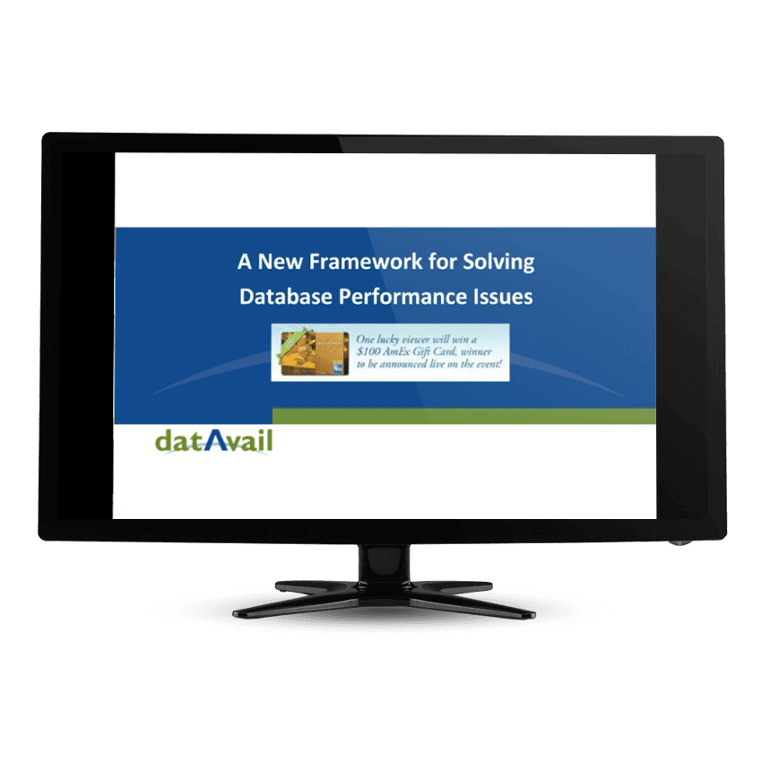 Framework For Solving Database Performance Issues Datavail Webinar 7744