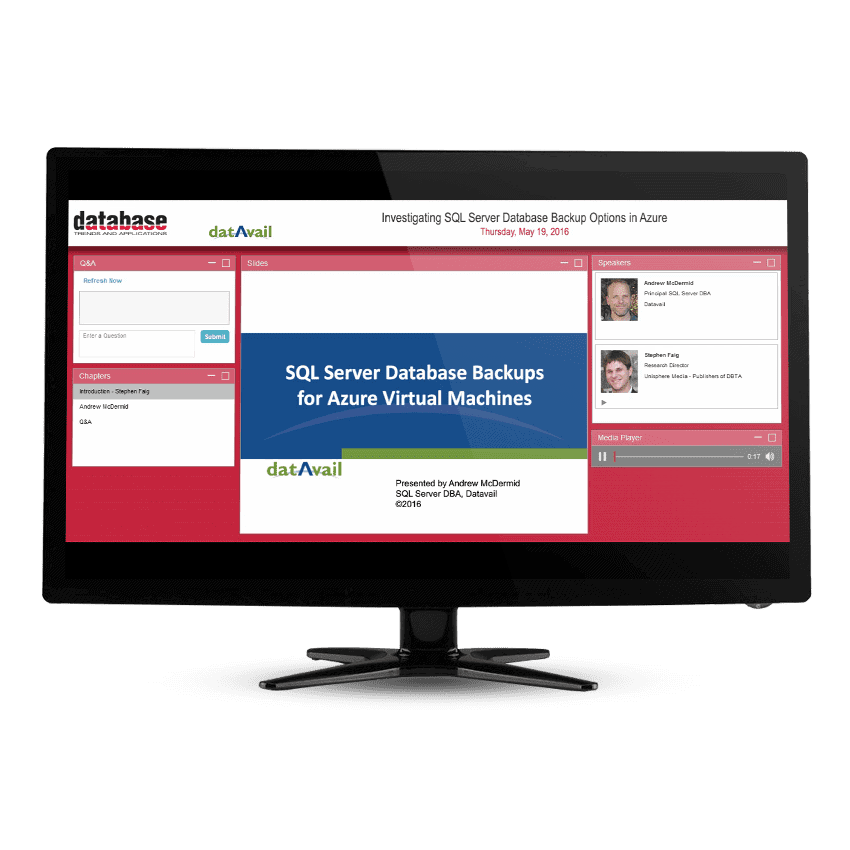 SQL Server Database Backup Options in Azure | Database Webinar