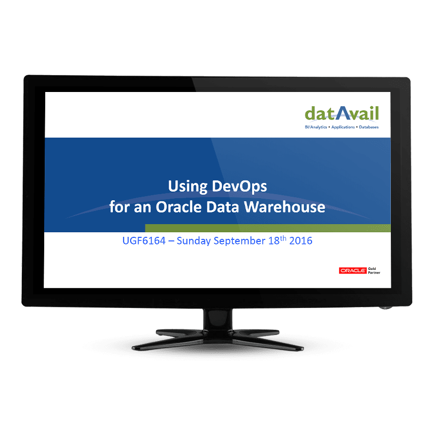 Using Devops For An Oracle Data Warehouse Datavail