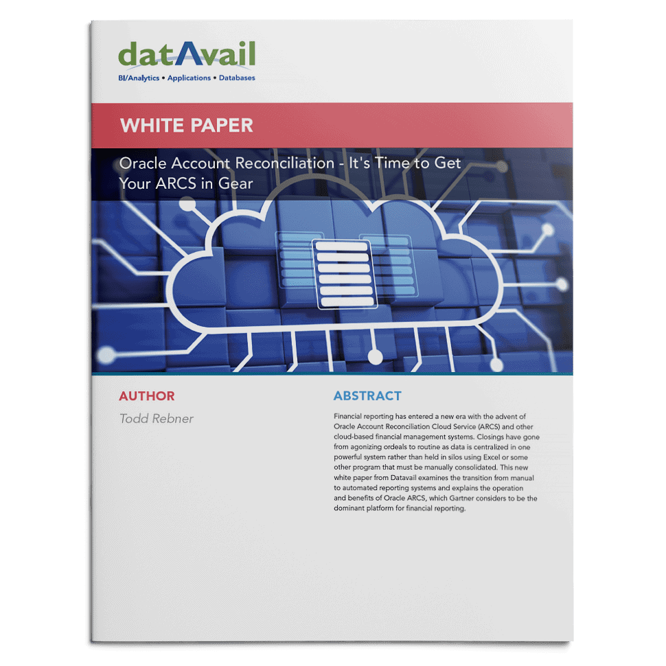 Oracle Account Reconciliation - It's Time to Get Your ARCS in Gear ...