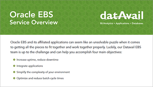Oracle Ebs Datavail