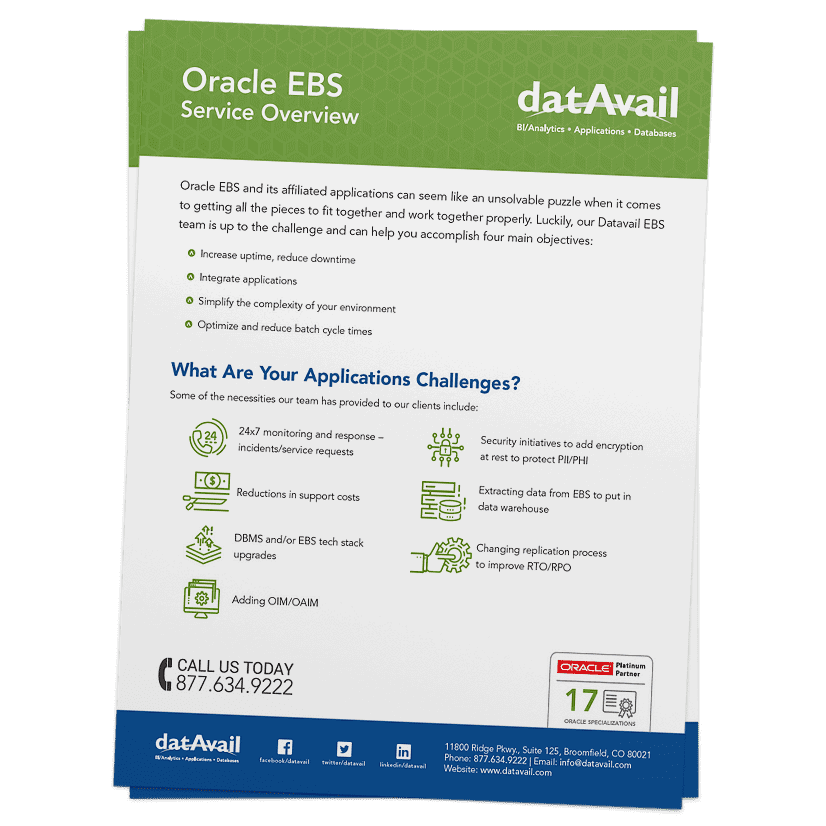 Oracle Ebs Datavail