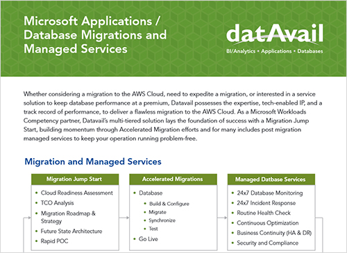 Microsoft Applications / Database Migrations and Managed Services ...