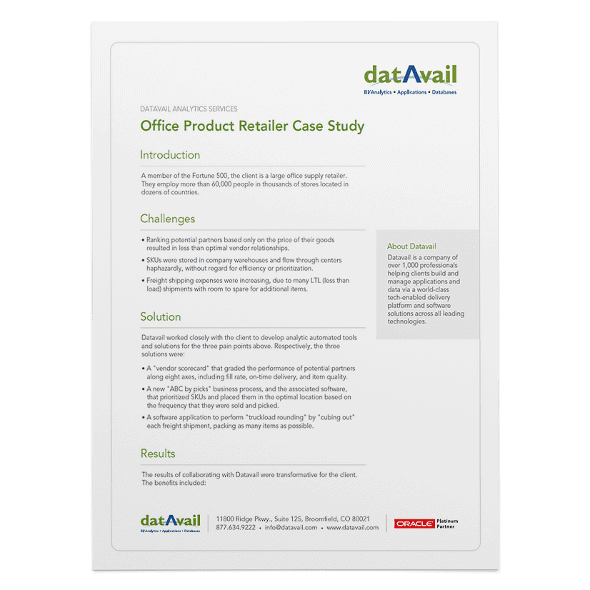 Enterprise Office Product Retailer | Datavail