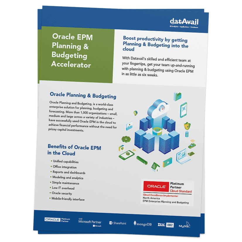 Oracle EPM Planning & Budgeting Accelerator | Datavail