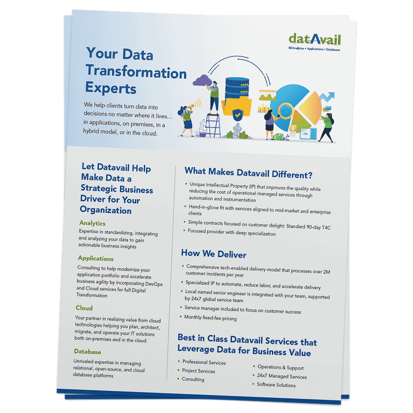 Datavail Company Fact Sheet | Datavail