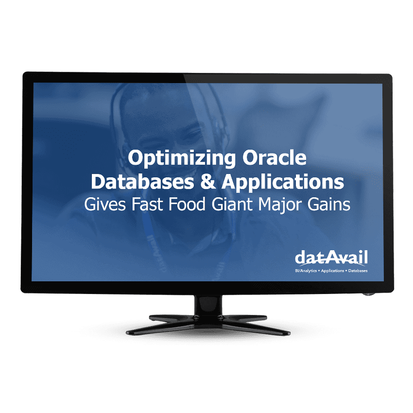 Optimizing Oracle Databases Applications Give Fast Food Giant Major
