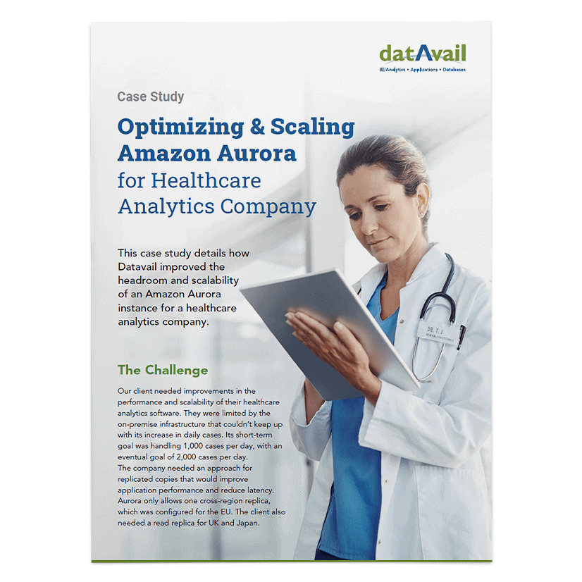 Optimizing & Scaling Aurora for a Healthcare Analytics Company | Datavail
