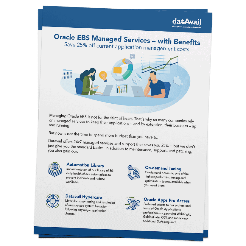 Oracle EBS Managed Services – with Benefits | Datavail