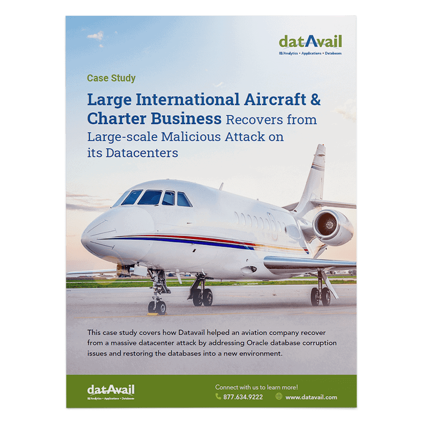 Large International Aircraft & Charter Business | Datavail