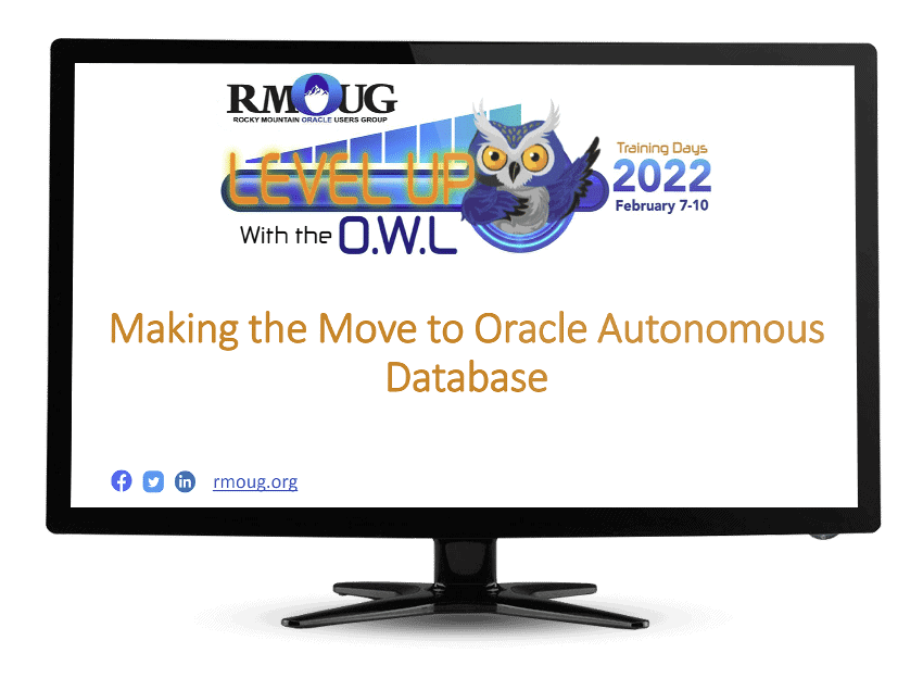 Making The Move To Oracle Autonomous Database Datavail