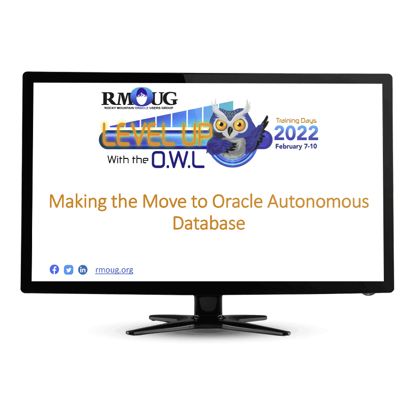 Making The Move To Oracle Autonomous Database Datavail