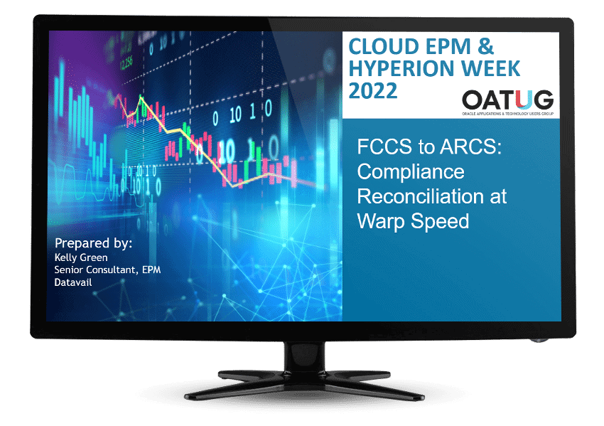 Fccs To Arcs Compliance Reconciliation At Warp Speed Datavail