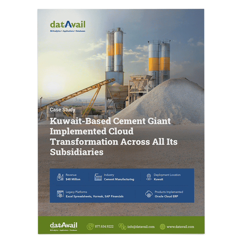 Kuwait-Based Cement Giant | Datavail